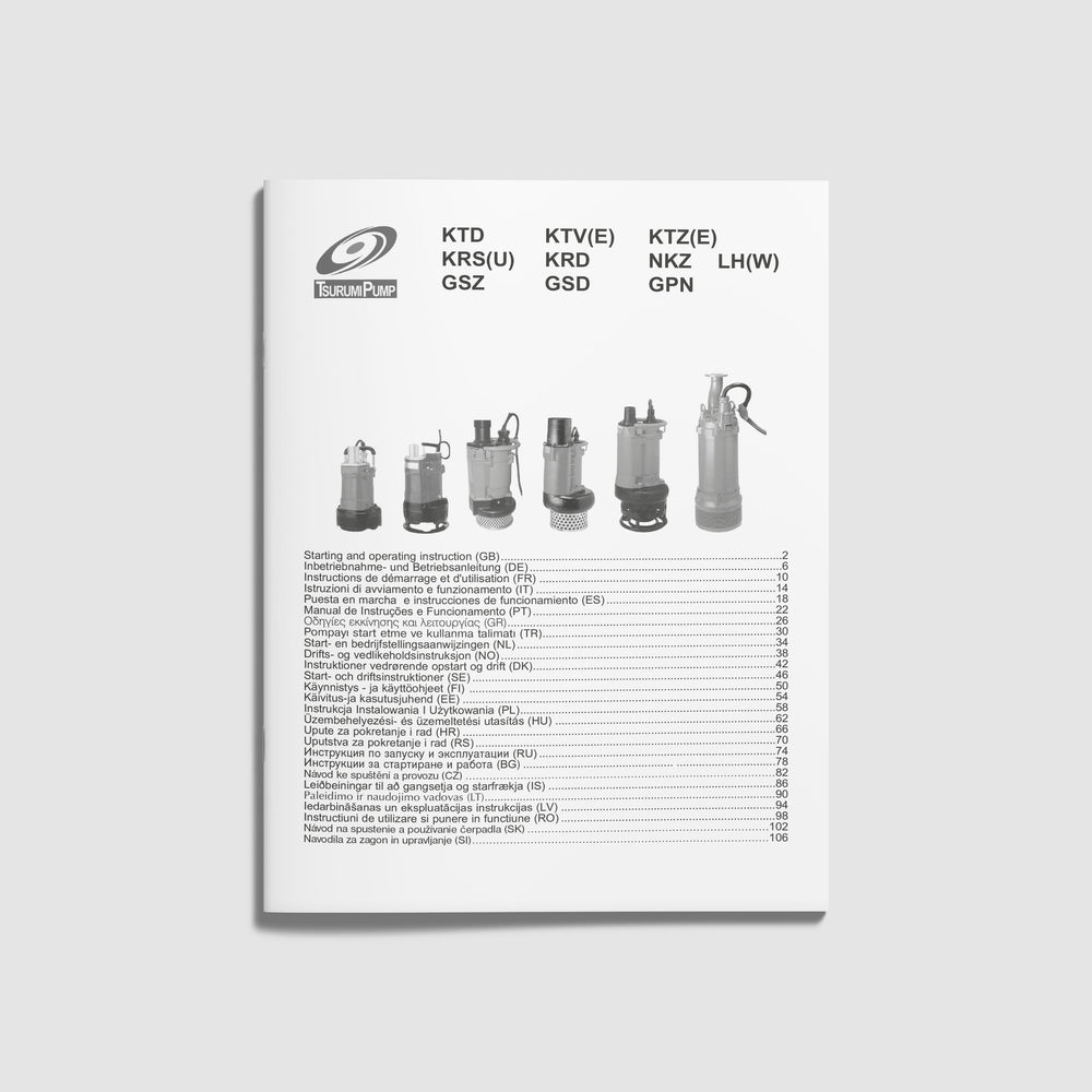Operation Manuals – Tsurumi Pumps UK
